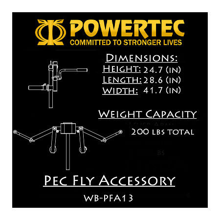 Powertec Workbench Pec Fly Accessory