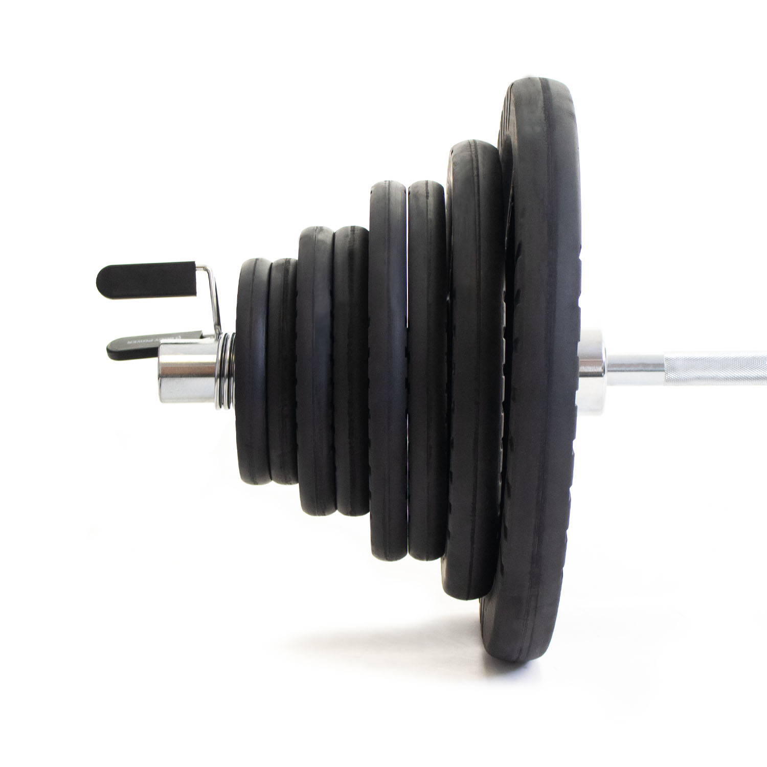 Body Power 120kg Rubber Tri-Grip Olympic Weight Set