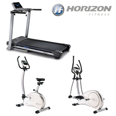 Horizon Cardio Package 2: Omega 2 Treadmill, Syros Elliptical Trainer ...