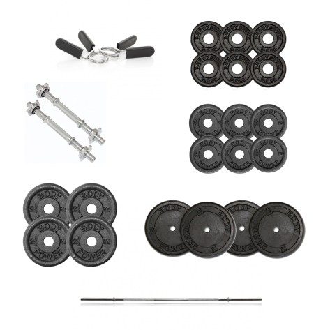 Body Power 70kg 5ft Combi Standard Weight Set