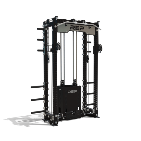 REP PR-5000 with Ares Multi-Functional Trainer - 93" in Metallic Black ...